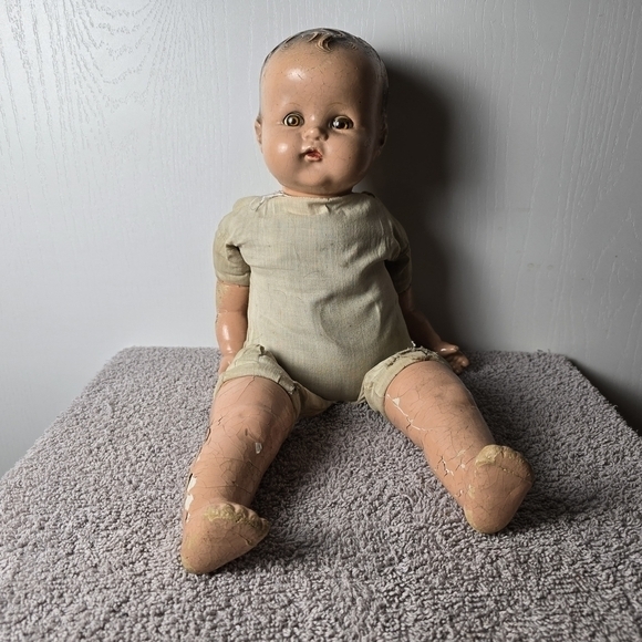 ideal | Toys | Vintage Ideal Composition Doll With Beige Body | Poshmark